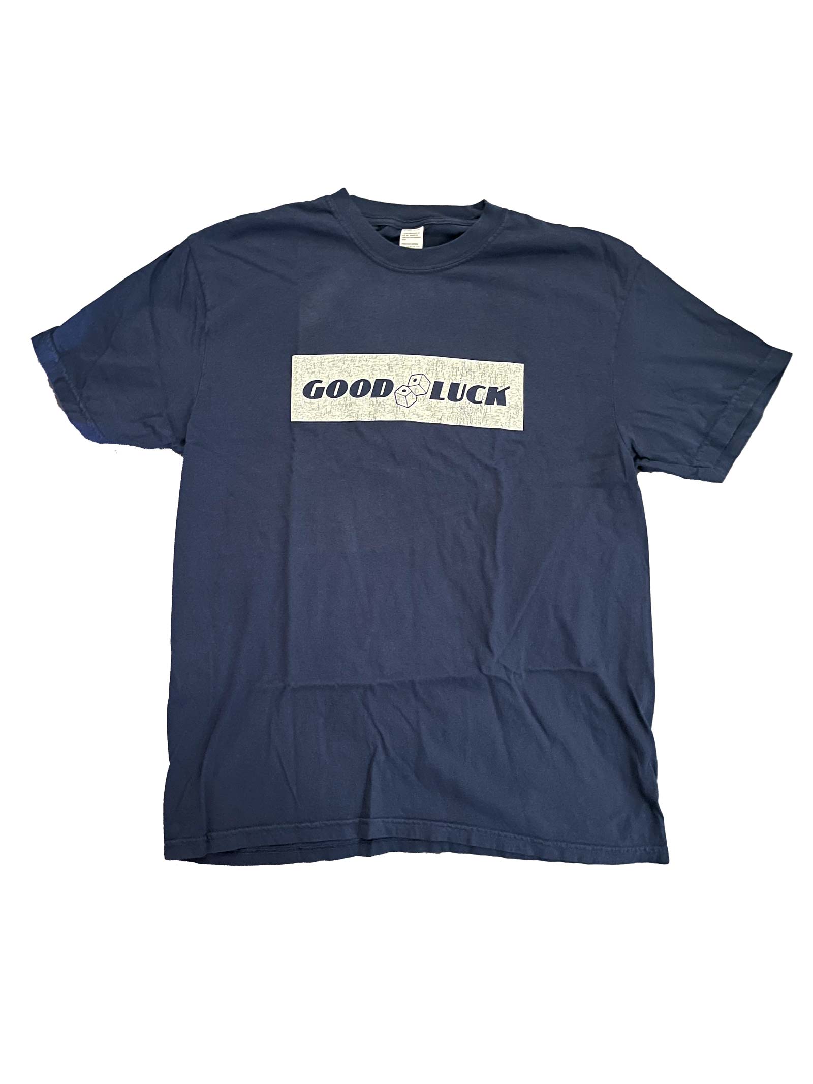 GOOD LUCK T - NAVY – The Ampal Creative